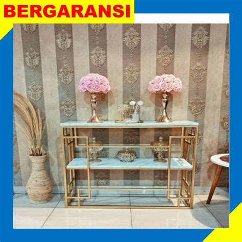 Jual Rak Meja Minimalis Meja Besi Furniture Meja Console Marble Murah