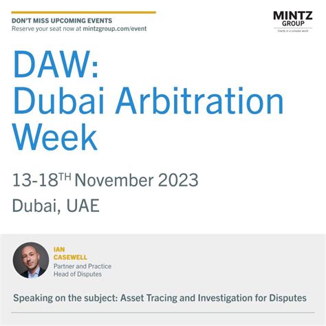 Mintz Group On Asset Tracing And Investigation At Dubai Arbitration