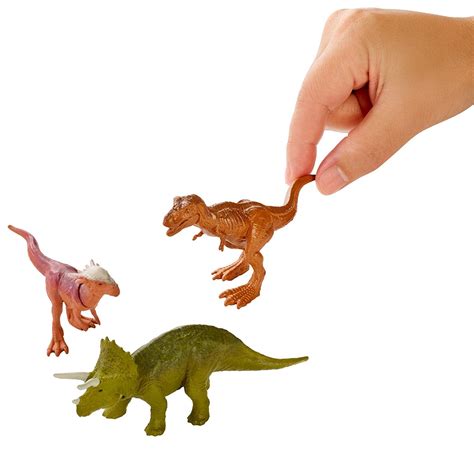 Jurassic World Mini Triceratops Sygimoloch And Metallic T Rex Figures
