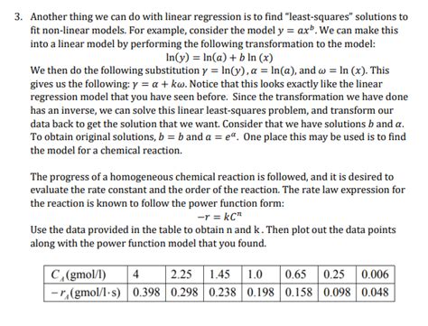 Solved Another Thing We Can Do With Linear Regression Is To Chegg