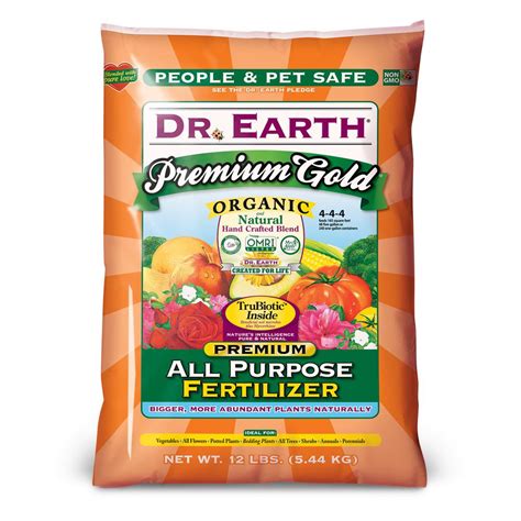 Dr Earth 12 Lb Premium Gold All Purpose Fertilizer 712x The Home Depot