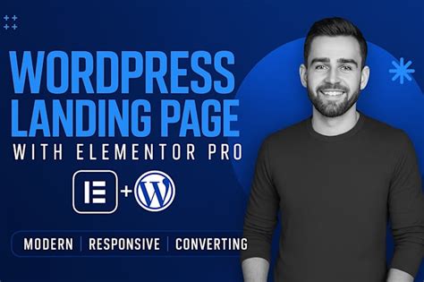 build responsive wordpress website and elementor pro landing page
