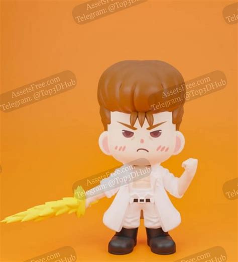 Kazuma Kuwabara Chibi 3d Print Model Download Free