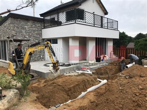 우수관로 공사 현장갤러리 전원주택 디자인다우