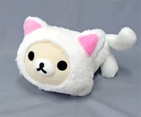 駿河屋 コリラックマ もっとのんびりネコ まるまりぬいぐるみxl 「リラックマ」（ぬいぐるみ）