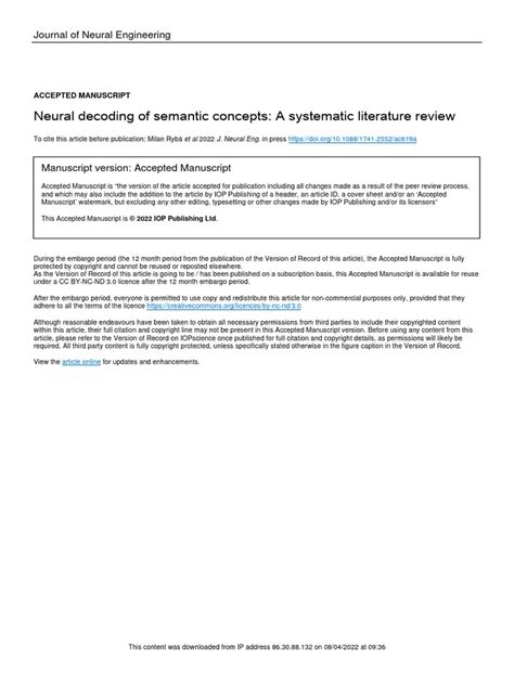 Neural Decoding Of Semantic Concepts Pdf
