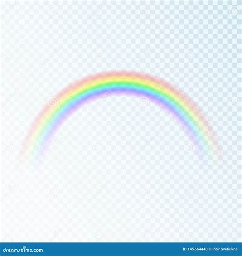 Seven Colors Rainbow Illustration On White Background Cartoon Vector