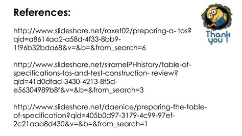 Preparing Assessment Table Of Specifications For Assessment Making Pptx