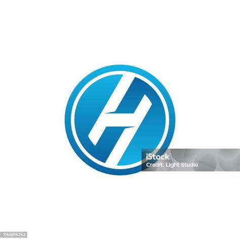 現代字母 H 圖示徽標設計範本向量圖形及更多商標圖片 商標 字母h 信 文件 Istock