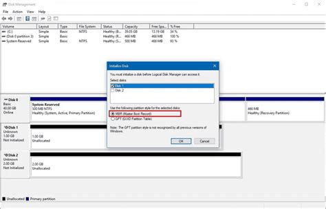 create and format hard disk partitions