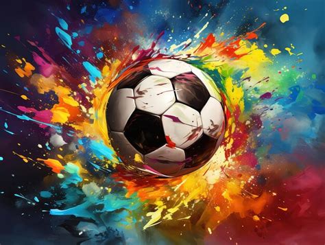 Premium Ai Image Soccer Match Template Illustration