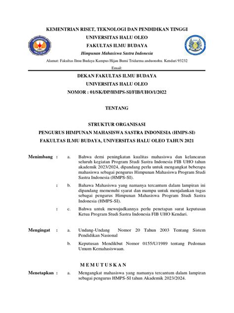 Struktur Hmps Si 2023 Pdf
