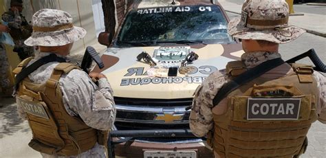 Ações Da Pmce Resultam Na Captura De Grupo E Apreensões De Armas E