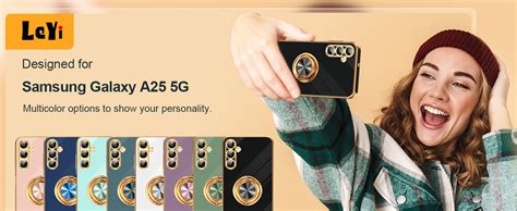 LeYi Coque pour Samsung Galaxy A25 5G avec 2 Verre Trempé Vitre