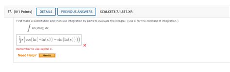 solved first make a substitution and then use integration by