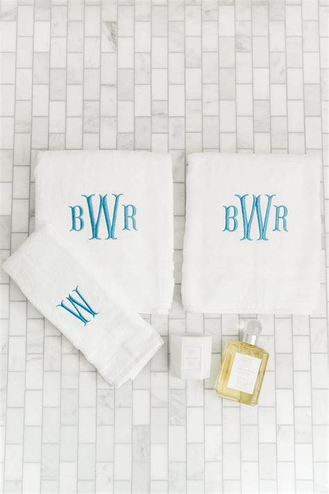 Monogrammed Bath Towel The Monogram Shop