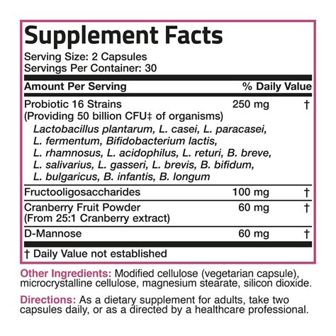 Bronson Probiotic Prebiotic For Women 50 Billion Cfu Probiotics