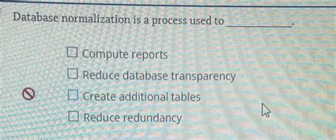 Database Normalization Is A Process Used To Compute Chegg