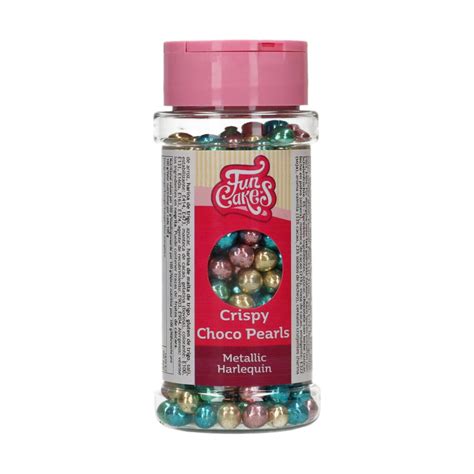 Crispy Choco Pearls Metallic Harlequin FunCakes