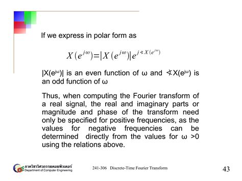 Chapter5 The Discrete Time Fourier Transform Pdf Web Development Internet