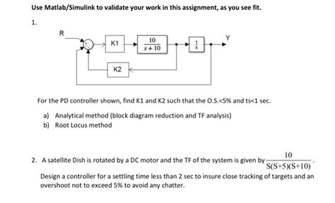 Use Matlab Simulink To Validate Your Work In This Chegg
