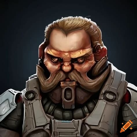 Sci Fi Dwarf In Power Armor On Craiyon