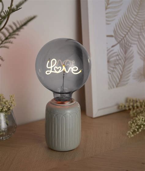 E Base Decorative LED Filament Lamp Love Neon Text