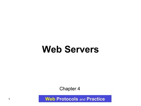 Web Servers Ppt Ppt