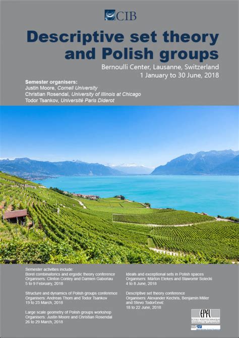 Descriptive Set Theory And Polish Groups Bernoulli Center