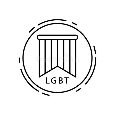 Banner Lgbt Icon Simple Line Outline Sexual Minoritie Icons In Circle For Ui And Ux Website