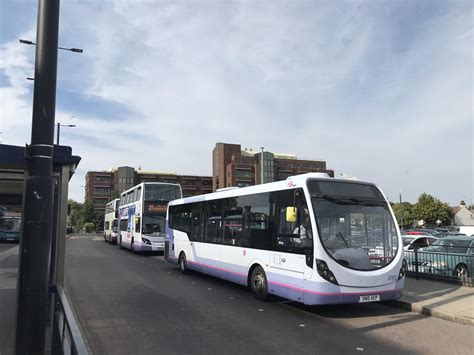 A Few First Buses At Southend On Sea Travel Centre Essex Uk R Bus