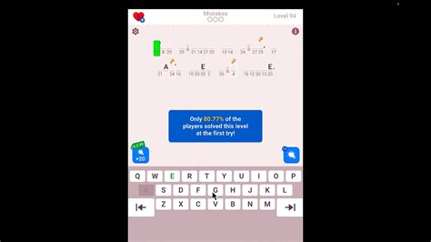 Cryptogram The Solution For Level 94 Step By Step Word Brain Puzzle