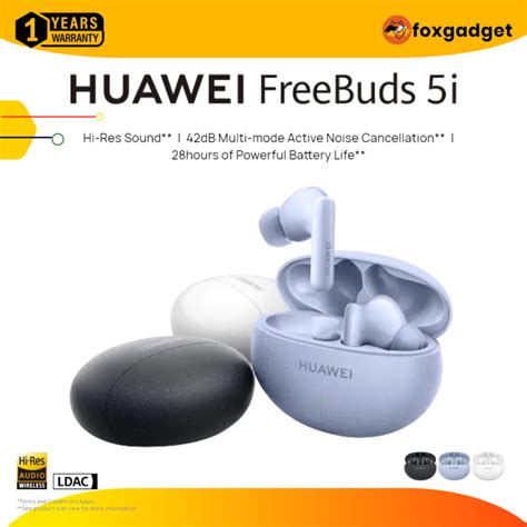 Huawei Freebuds 5i Wireless Earphone Hi Res Sound 42db Multi Mode