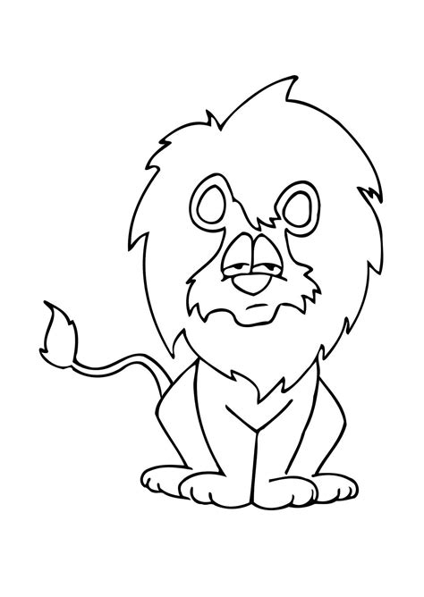 León Animales Páginas para colorear