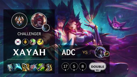 Xayah Adc Vs Kaisa Kr Challenger Patch 1118 Youtube