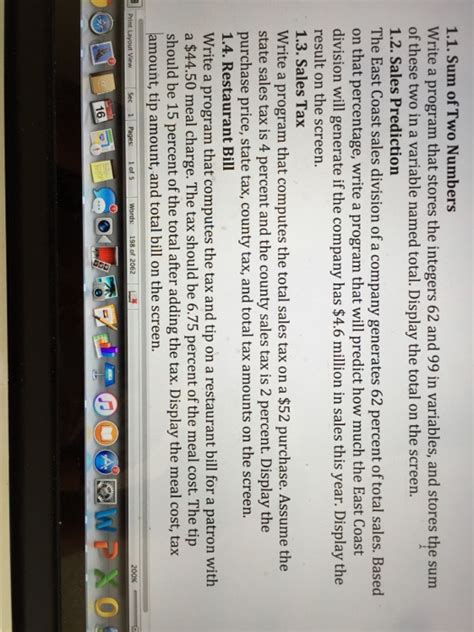 Solved Sum Of Two Numbers Write A Program That Stores The