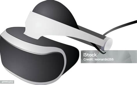 입체 3d Vr 그림 가상현실 시뮬레이터에 대한 스톡 벡터 아트 및 기타 이미지 가상현실 시뮬레이터 컷아웃 3차원 형태