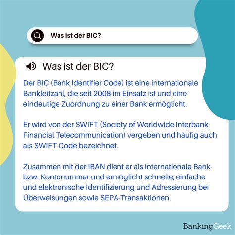 Bic Definition Und Aufbau Bankinggeek