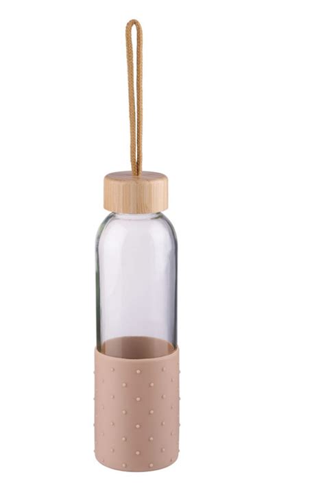 Konyhafelszerelés Kulacs üvegbambuszszilikon 500ml Bar