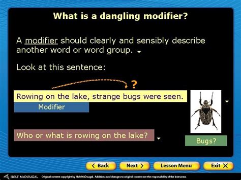 Correcting Dangling Modifiers What Is A Dangling Modifier