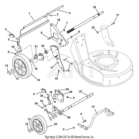 Honda Self Propelled Lawn Mower Parts Diagram