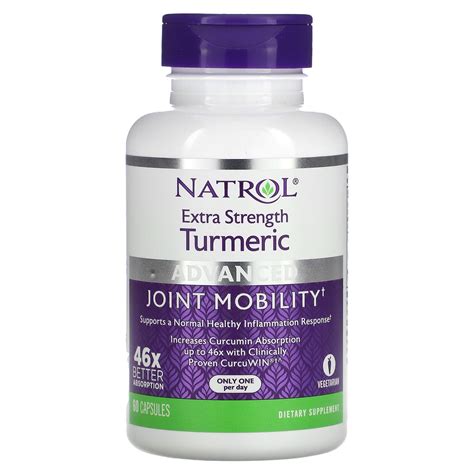 Natrol, Extra Strength Turmeric, Advanced, 60 Capsules