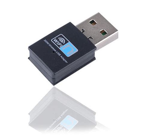 Wireless N Usb Adapter Trade 300mbps Black 300m Built In Antenna