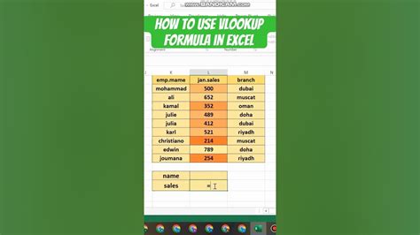 How To Use Vlookup Formula In Excelexcel Vlookup Vlookupformula