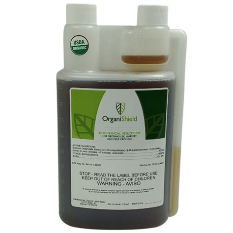 Organic Shield Organic Insecticide And Miticide 1 Qt Ds Urban Farm