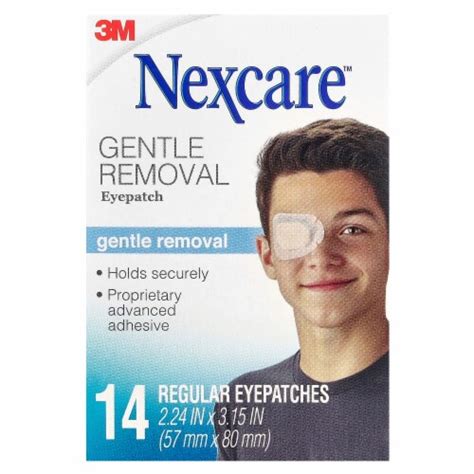 Nexcare Gentle Removal Eye Patch Regular Size 14 Count Qfc