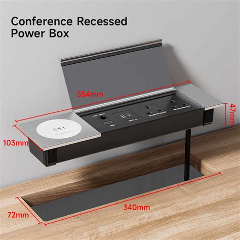 Joye Cable Cubby Hidden Recessed Desktop Power Outlet