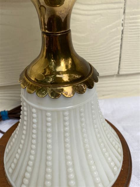 Fenton Hobnail Milk Glass Table Lamps Vintage Milk Glass Etsy