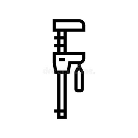 Illustration De Licône De Ligne De Serrage Parallèle Illustration