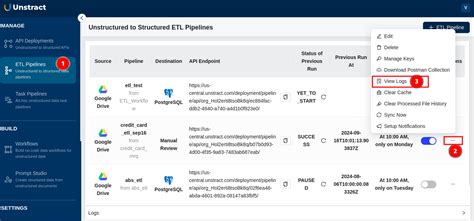 Create An Etl Workflow For Exported Tool Unstract Documentation